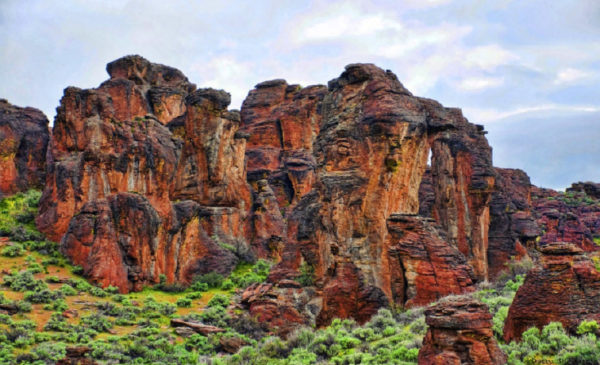 Gooding's Little City of Rocks contains many mysterious rock formations ...